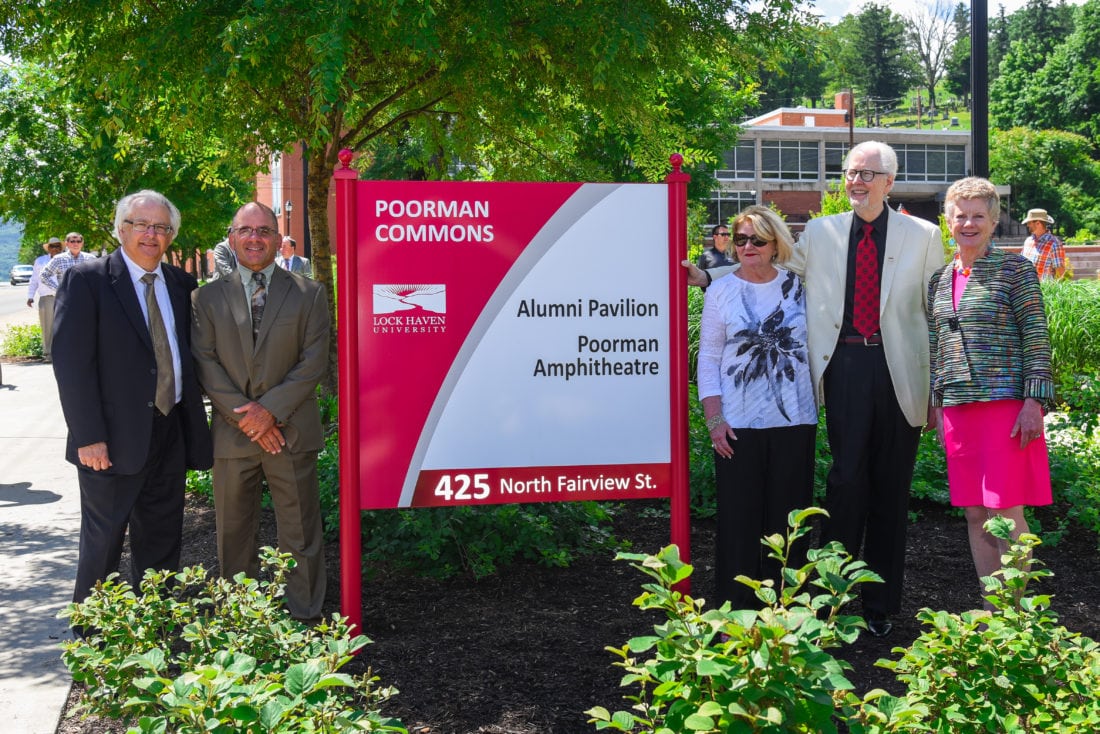 LHU unveils naming of Poorman Commons and Poorman Amphitheatre | News ...